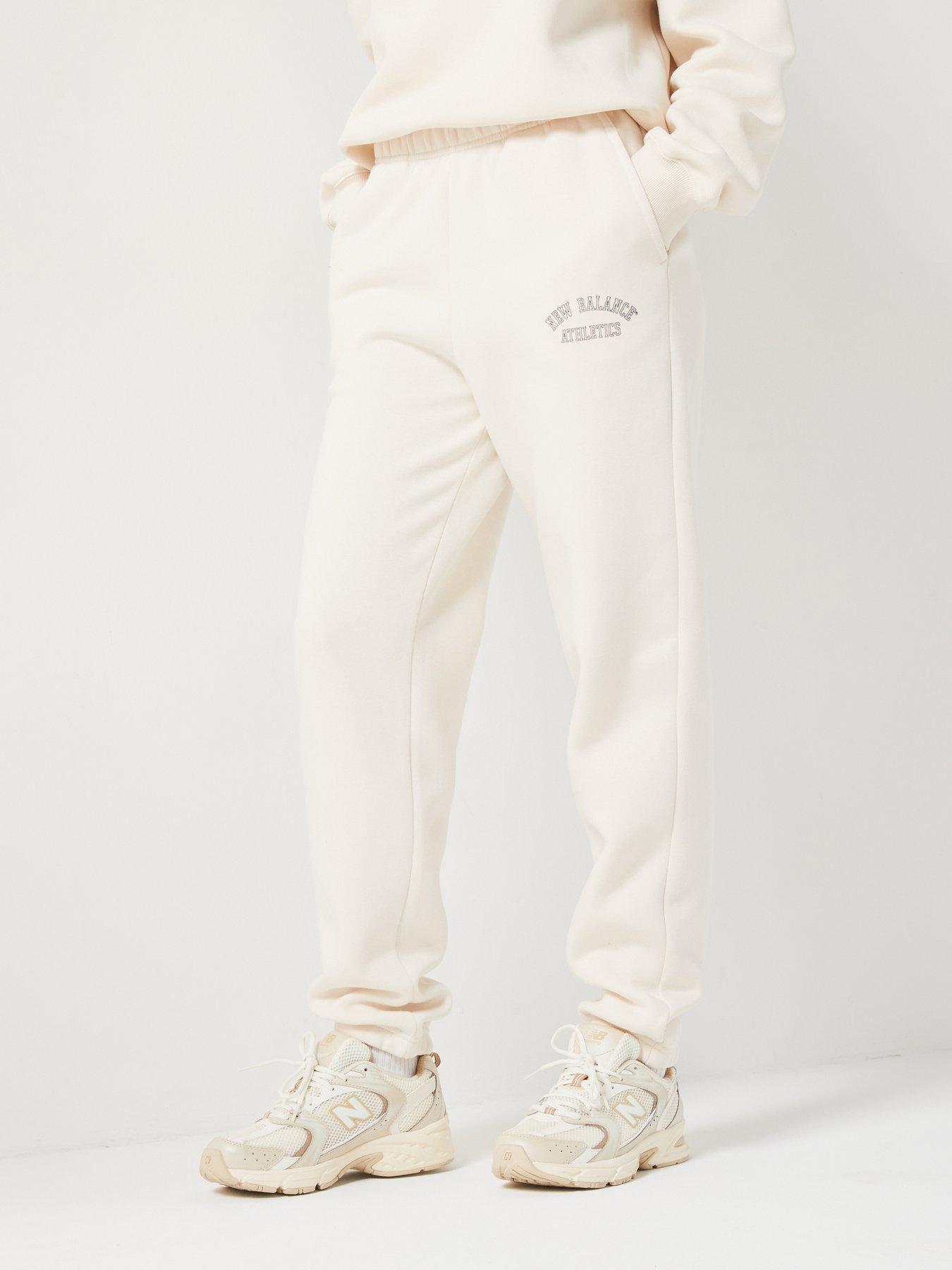 New Balance Womens Seasonal Graphic Sweatpant - Off White | littlewoods.com
