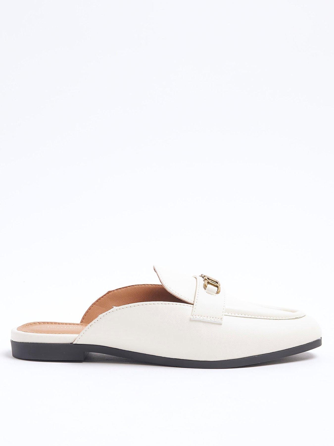 River Island Detailed Mule - Cream | littlewoods.com