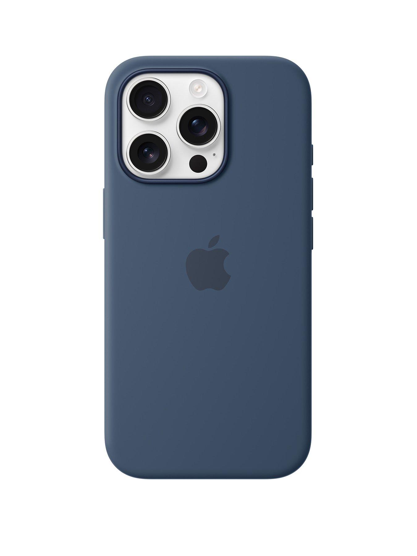 Apple iPhone 16 Pro Silicone Case with MagSafe - Denim | Littlewoods