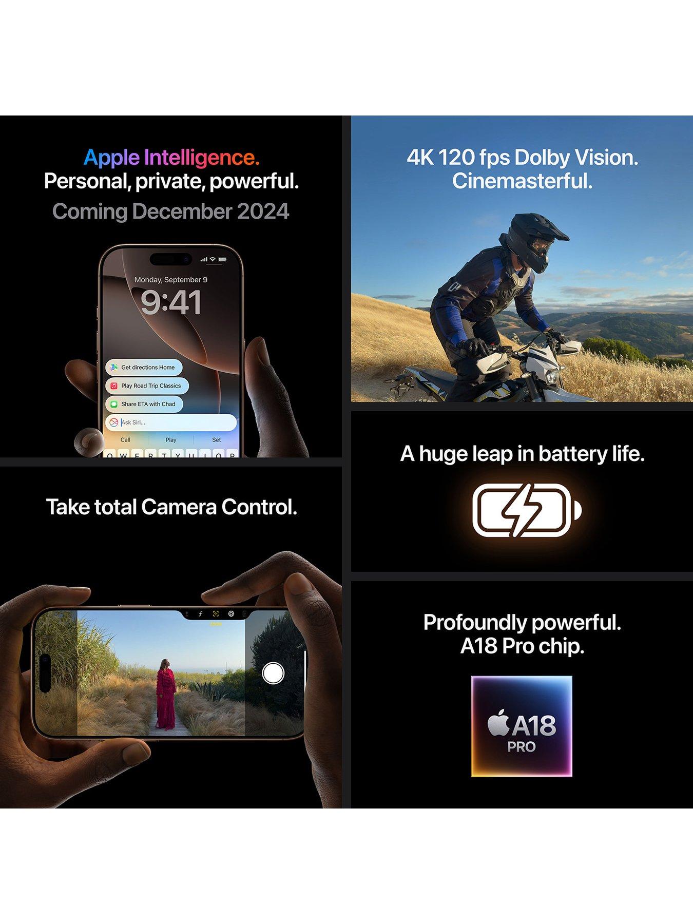 Apple iPhone 16 Pro, 512Gb - Black Titanium | Littlewoods