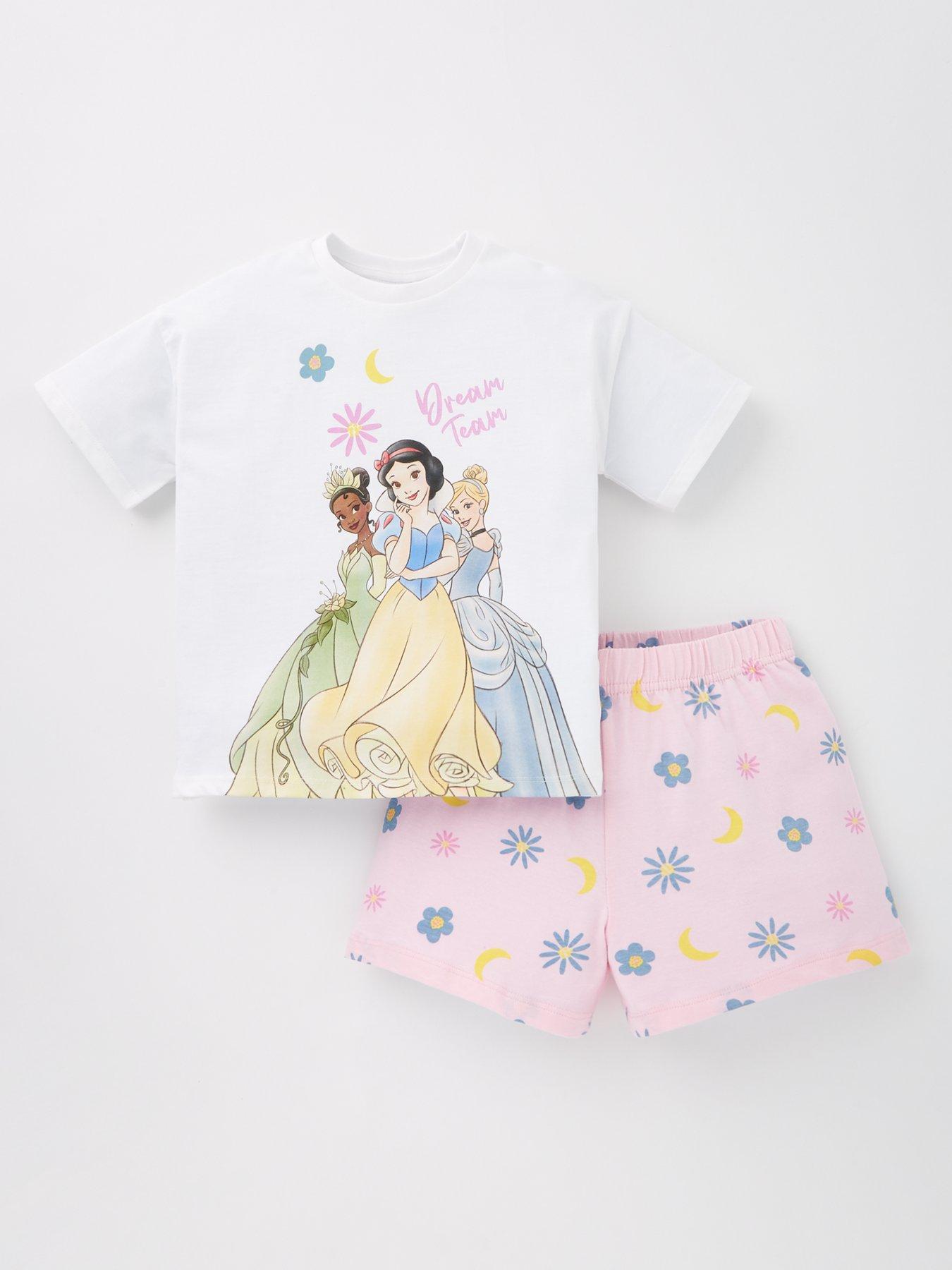Disney Princess Dream Team Girls Short Pyjamas - Pink | Littlewoods