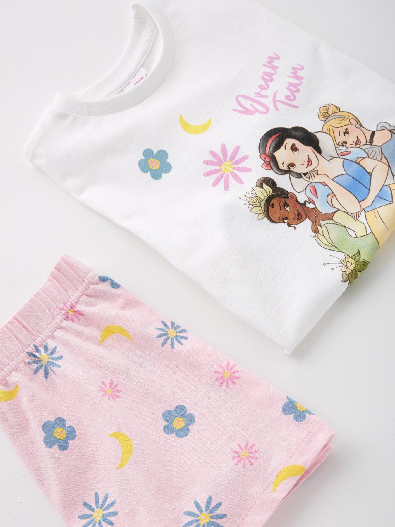 Disney Princess Dream Team Girls Short Pyjamas - Pink | Littlewoods
