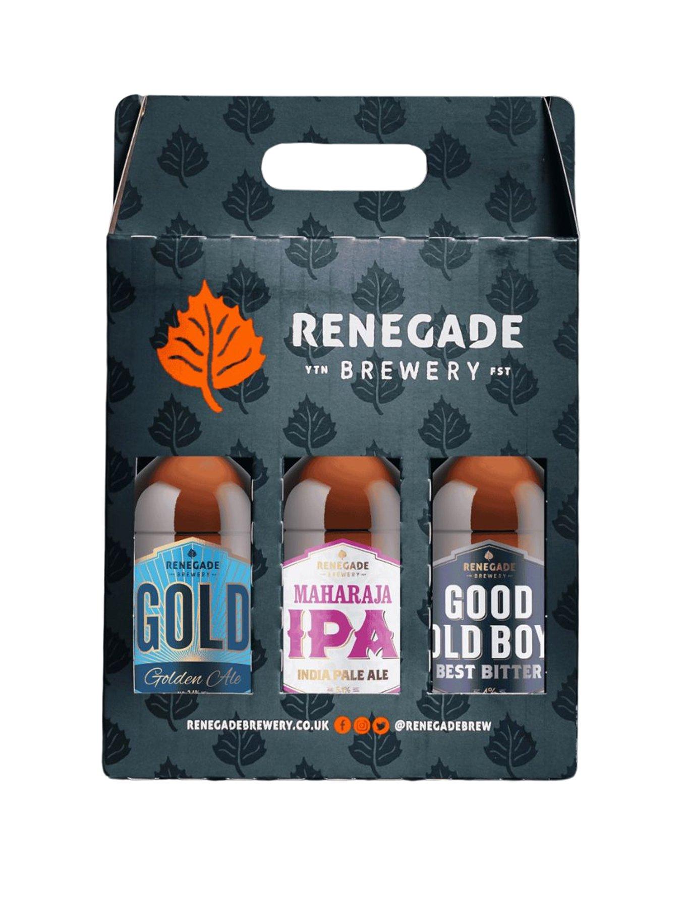 Renegade Real Ale 3 Bottle Gift Box (3 x 500ml Bottles) | Littlewoods
