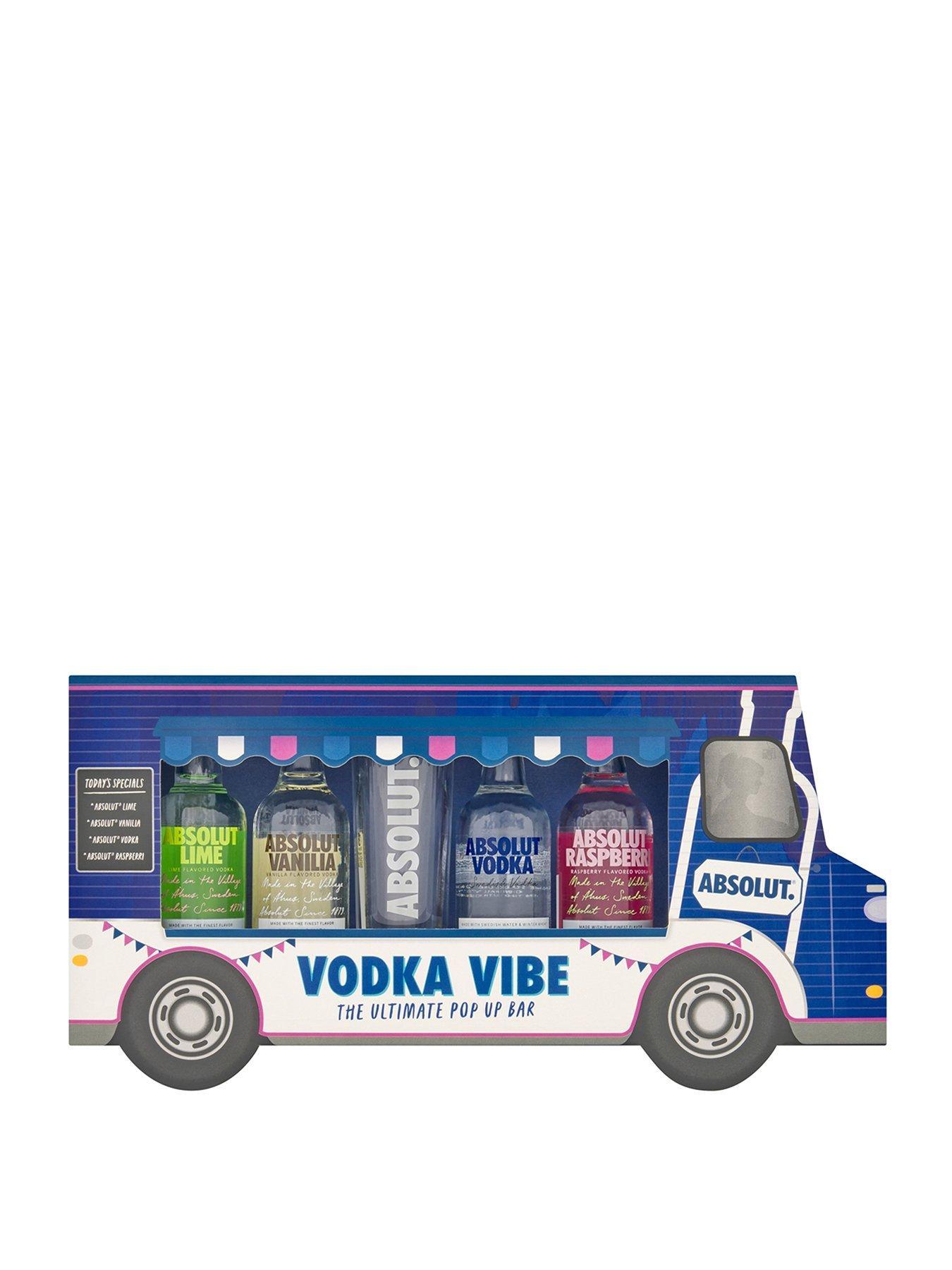 Absolut Vodka Vibe Pop Up Bar - 4 x 5cl & branded shot glass | Littlewoods
