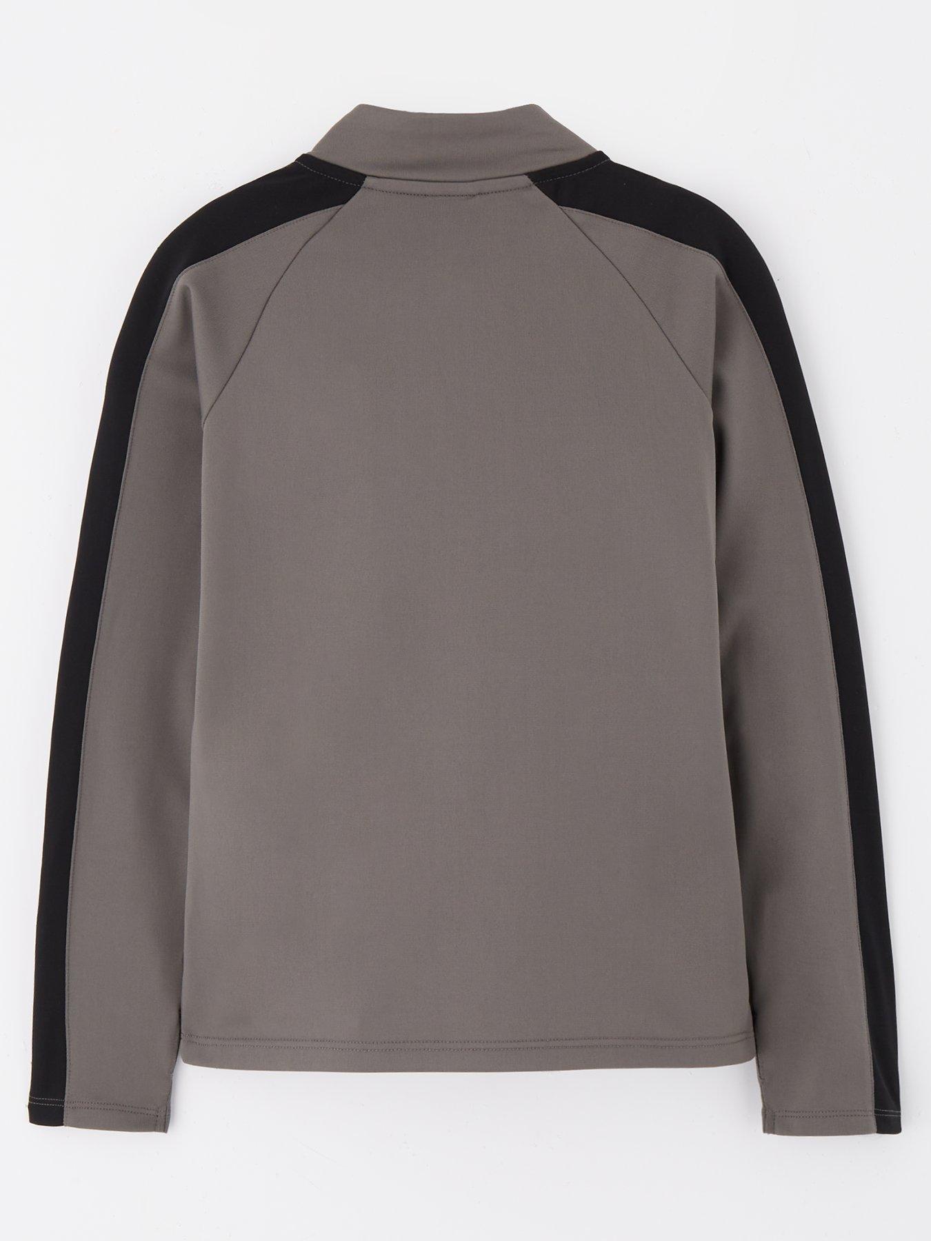 Liverpool FC Quarter Zip Sweatshirt - Grey | Littlewoods