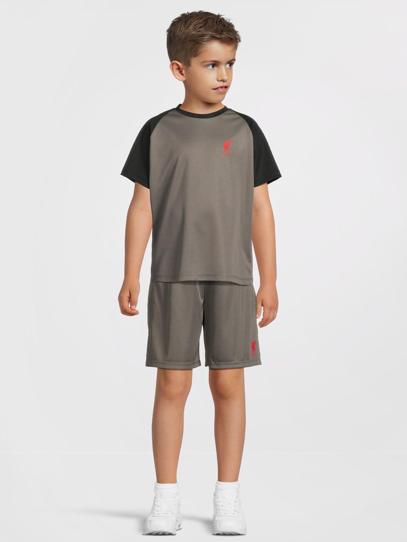 Liverpool FC Logo Shorts - Grey | Littlewoods