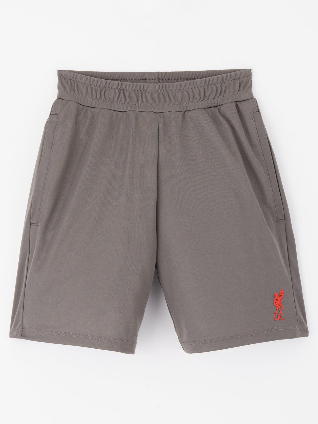 Liverpool FC Logo Shorts - Grey | Littlewoods