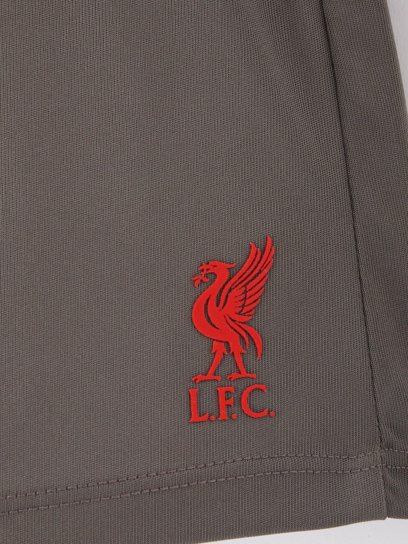 Liverpool FC Logo Shorts - Grey | Littlewoods