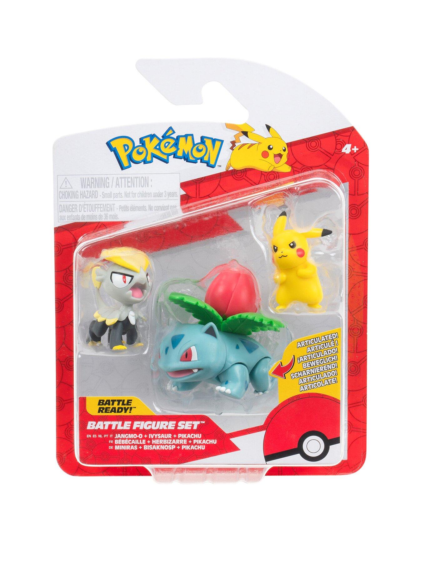 Pokemon Pokémon Battle Figure 3 Pack - Features 2-Inch Pikachu and ...