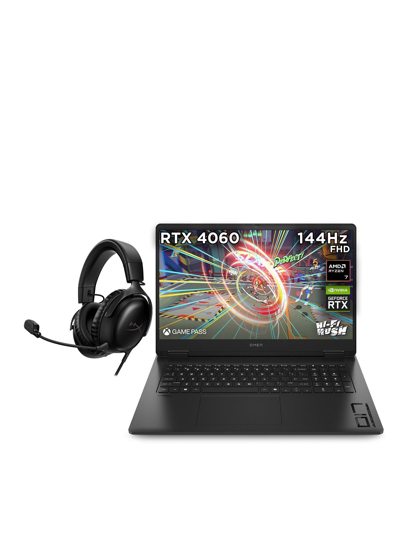 HP OMEN 17-db0017na Gaming Laptop with Hyper X Cloud III Wired Headset ...