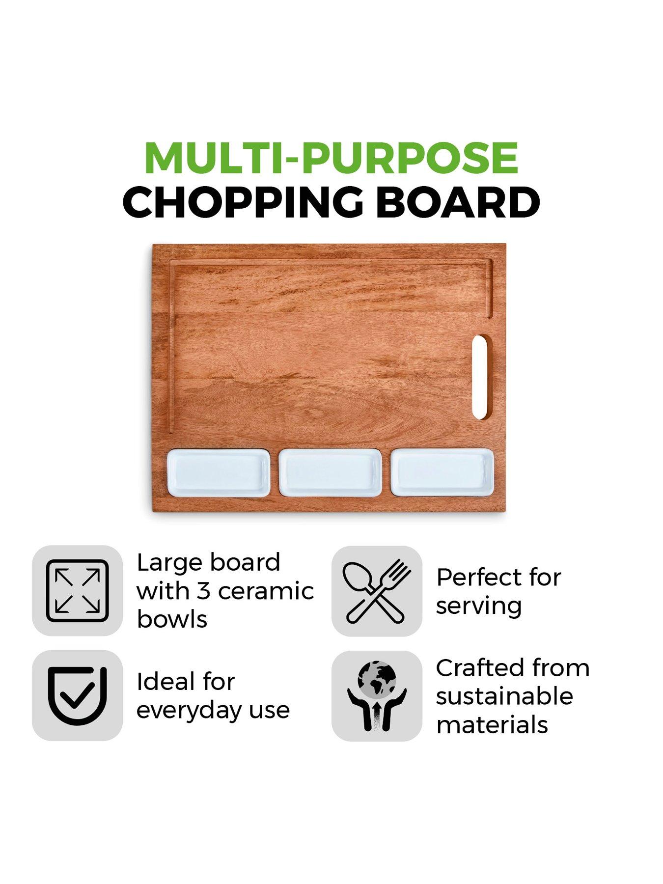 Tower Chopping Board with Dipping Bowls | Littlewoods