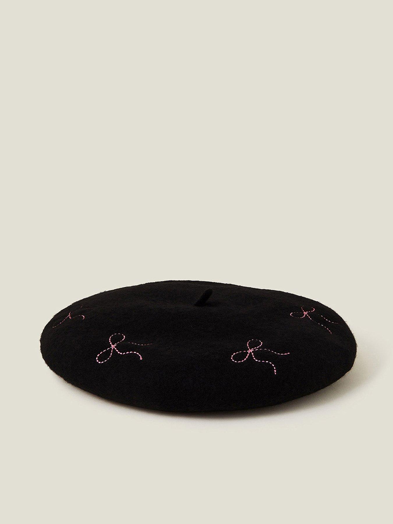 Accessorize Bow Stitch Beret | littlewoods.com