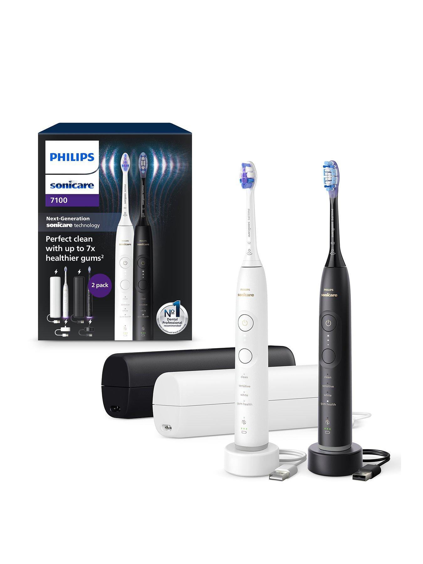 Philips Sonicare 7100 Series Electric Toothbrush - Dual Pack, HX7429/02 ...