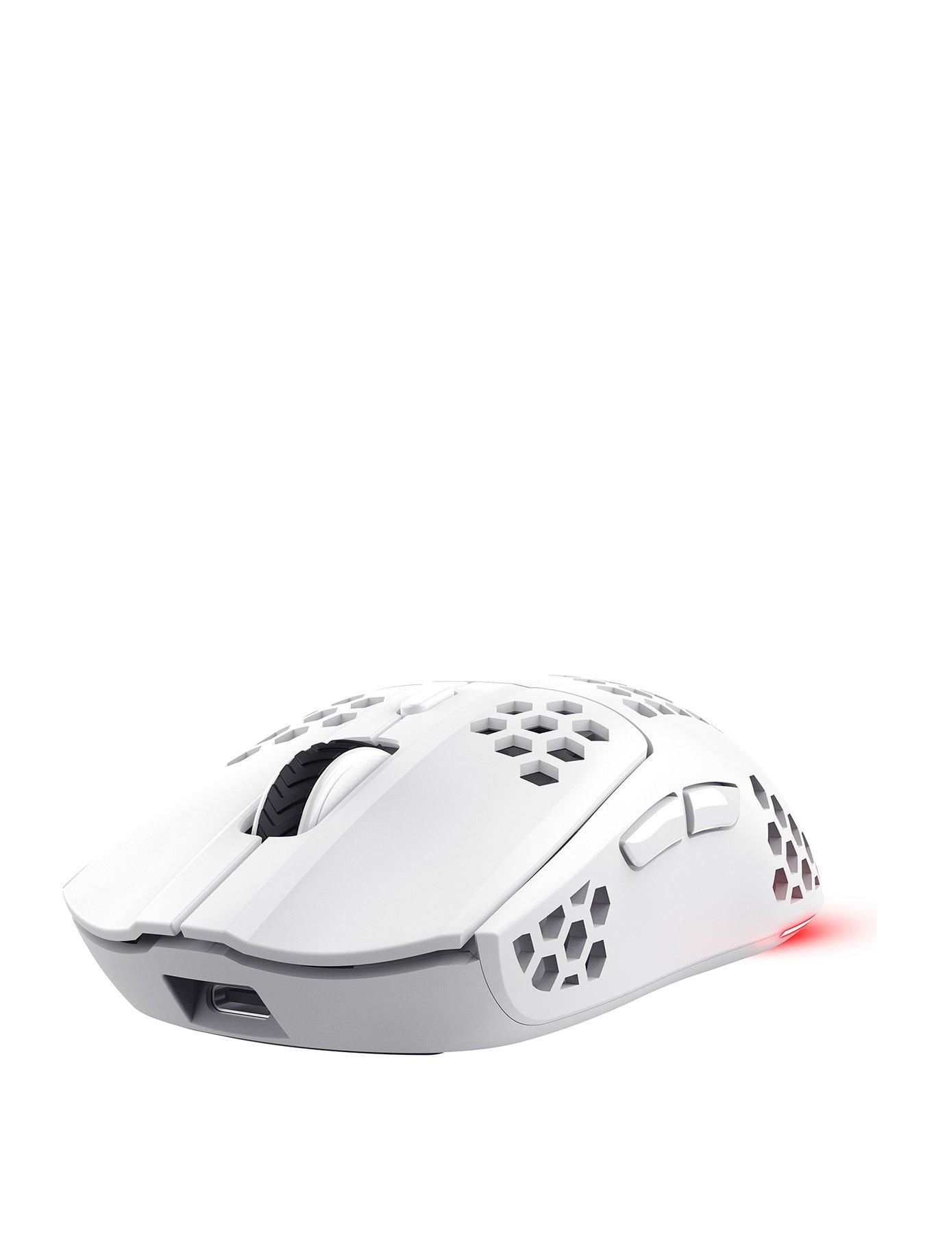 Trust GXT929W Helox Ultra-Lightweight Wireless RGB White Gaming Mouse ...