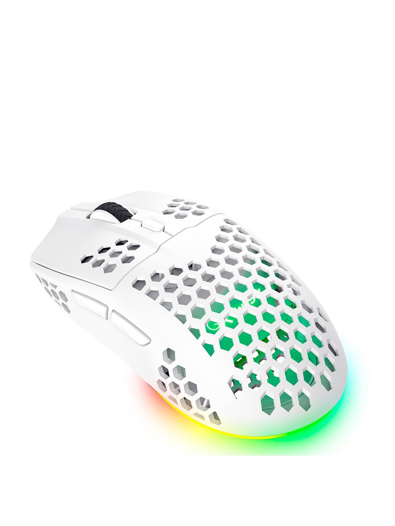 Trust GXT929W Helox Ultra-Lightweight Wireless RGB White Gaming Mouse ...