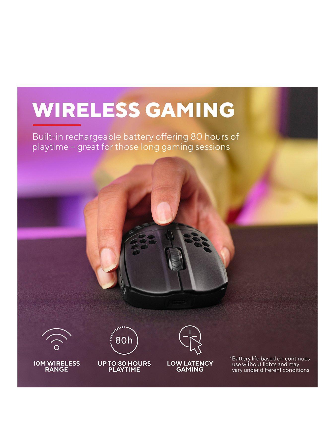 Trust GXT929 Helox Ultra-Lightweight Wireless RGB Black Gaming Mouse ...