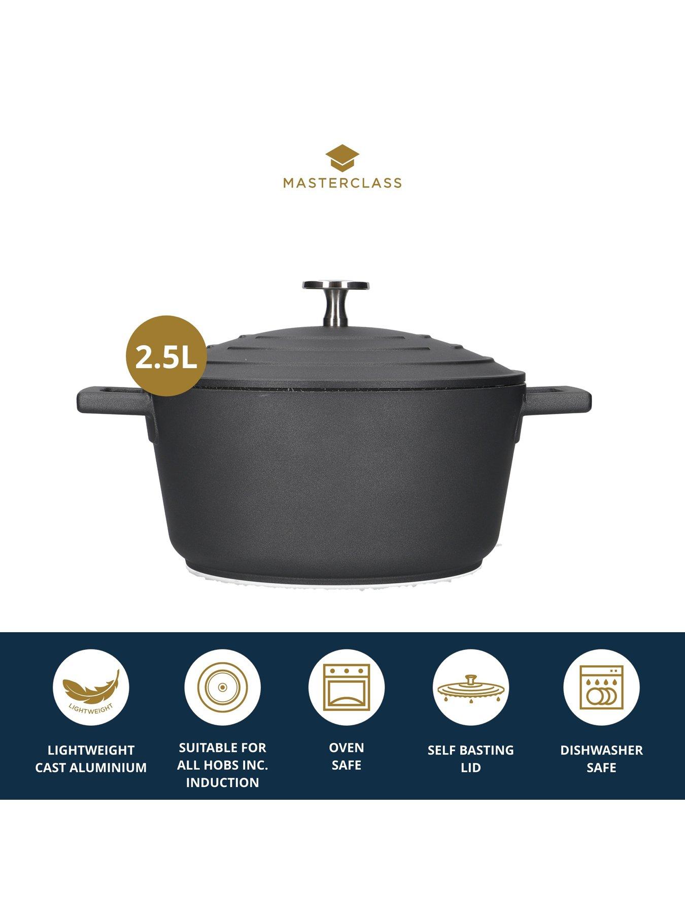 MasterClass Cast Aluminium 2.5-Litre Casserole Dish | Littlewoods