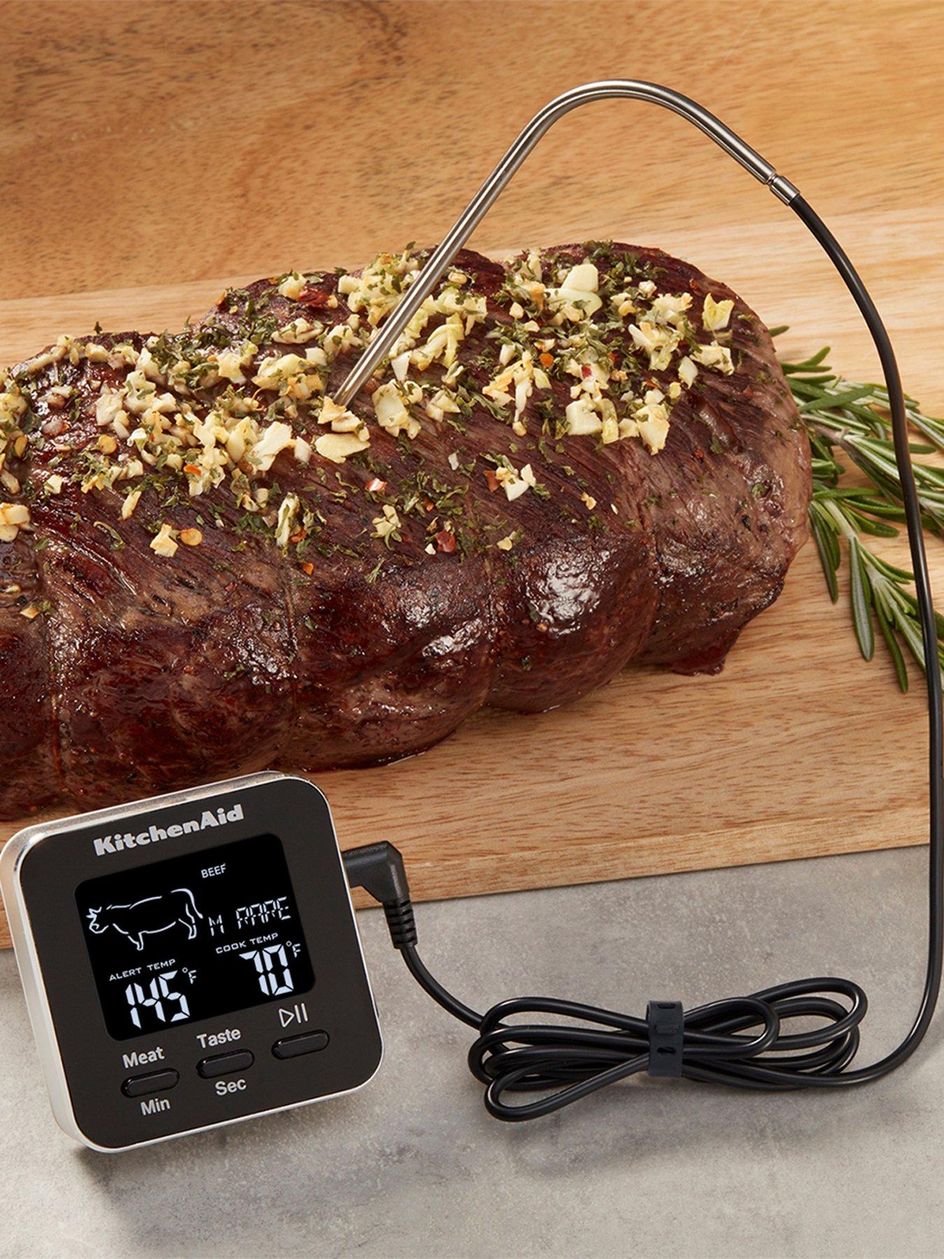 KitchenAid Digital Kitchen Thermometer With Timer And Leave-in Oven ...