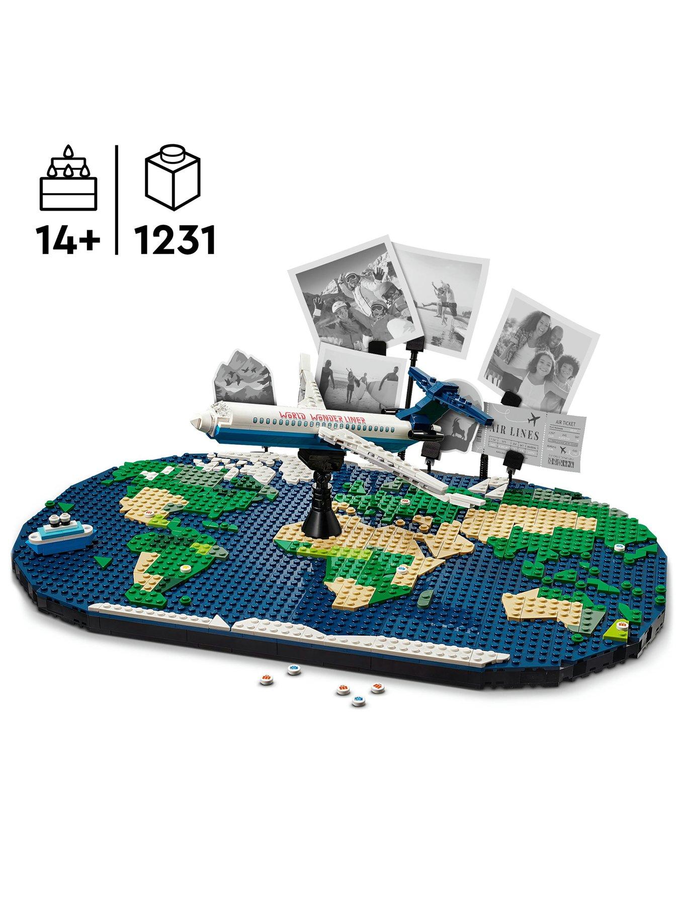 LEGO Family Travel Moments World Map Toy Set 41838 | Littlewoods