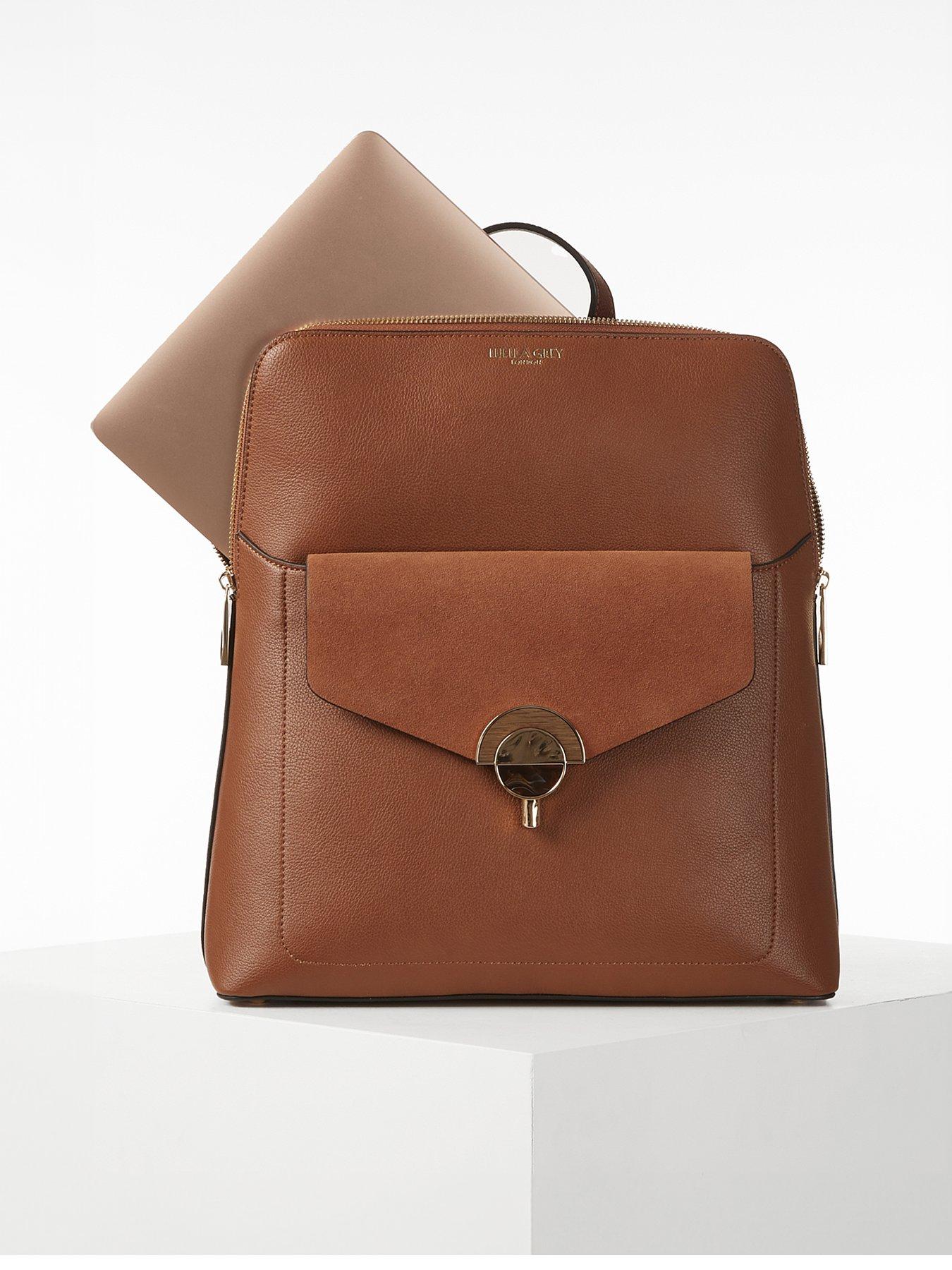 Luella Grey Mayara Conker Laptop Backpack | littlewoods.com