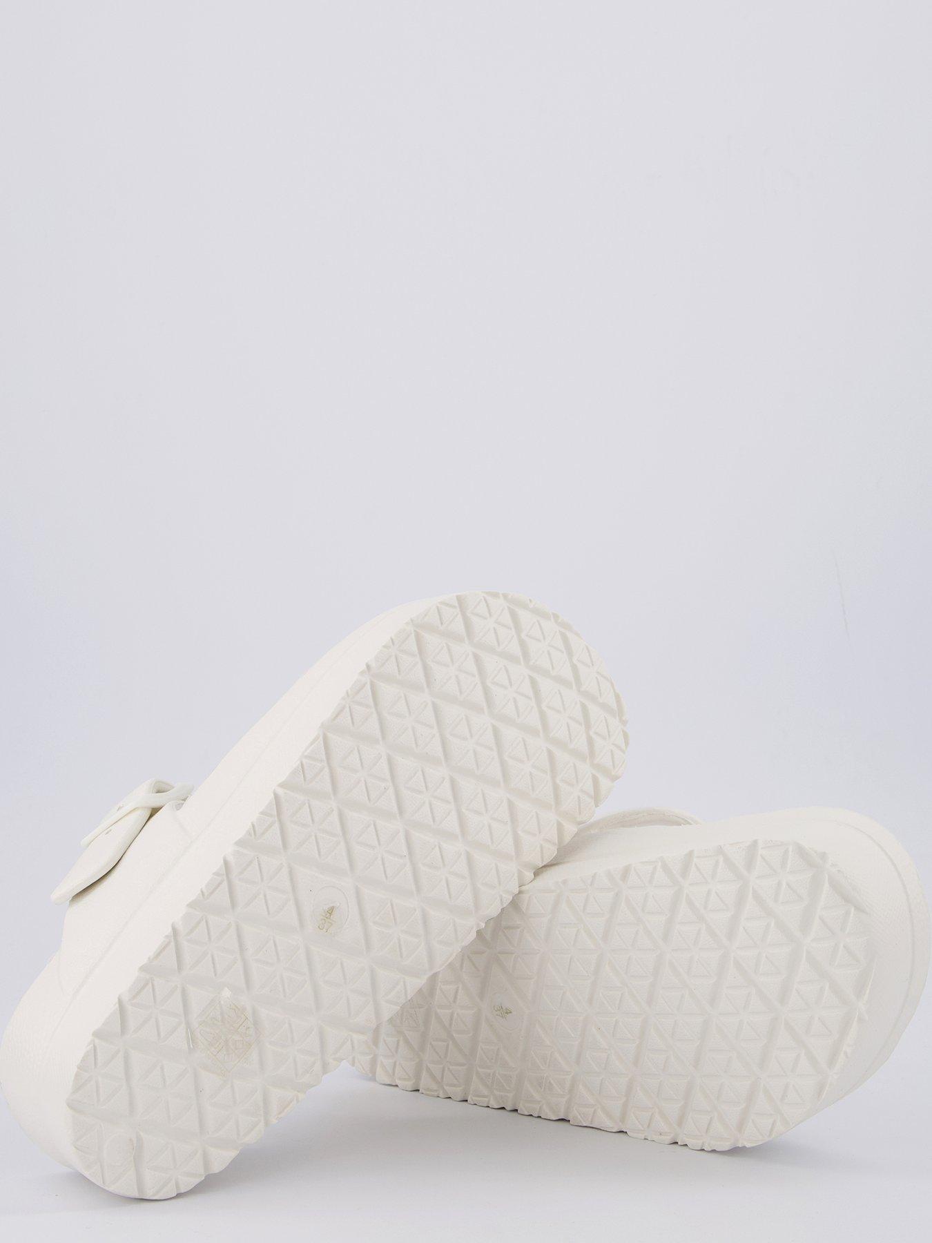 Everyday Toe Post Eva Sliders - White | Littlewoods