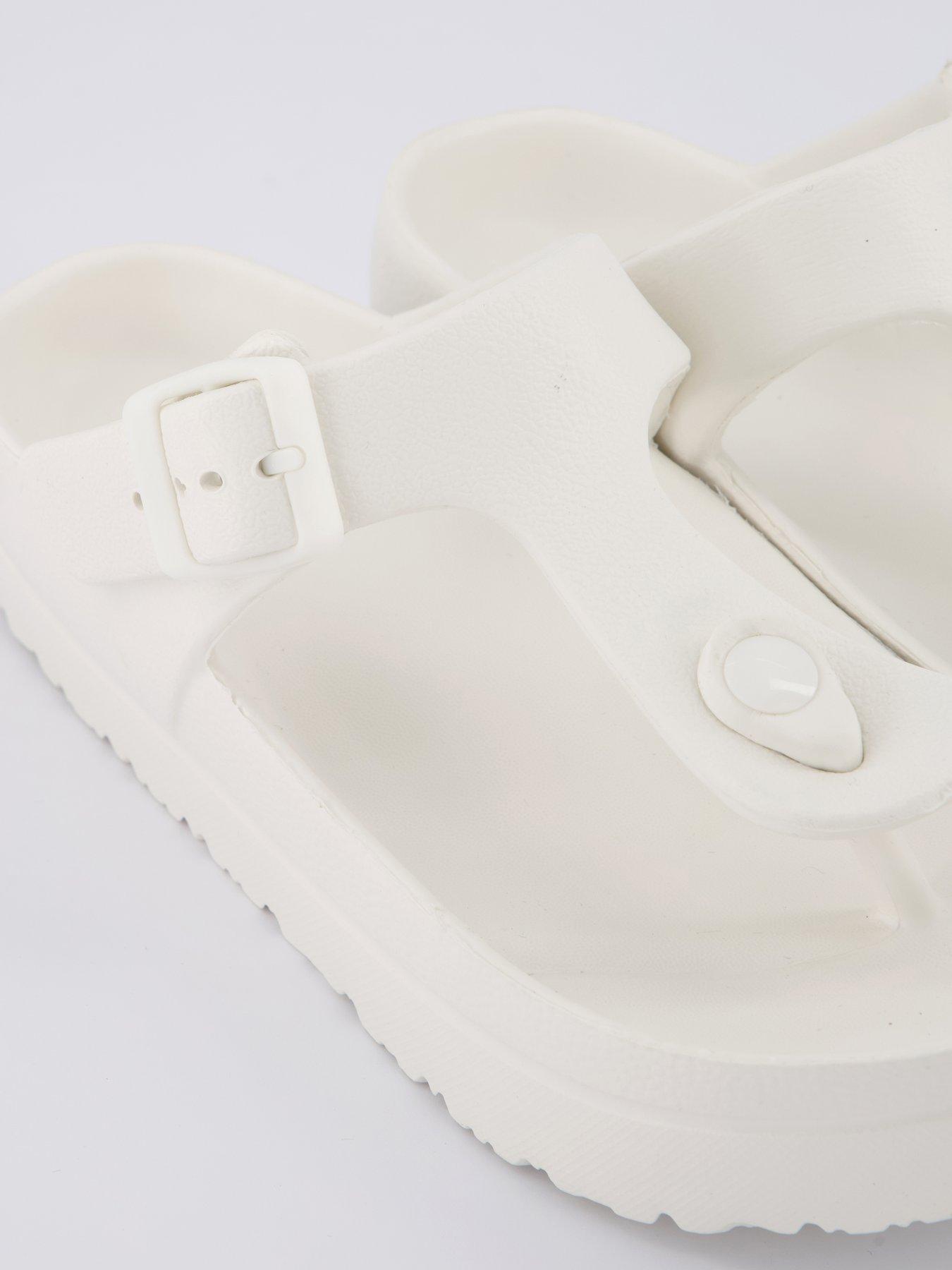 Everyday Toe Post Eva Sliders - White | Littlewoods