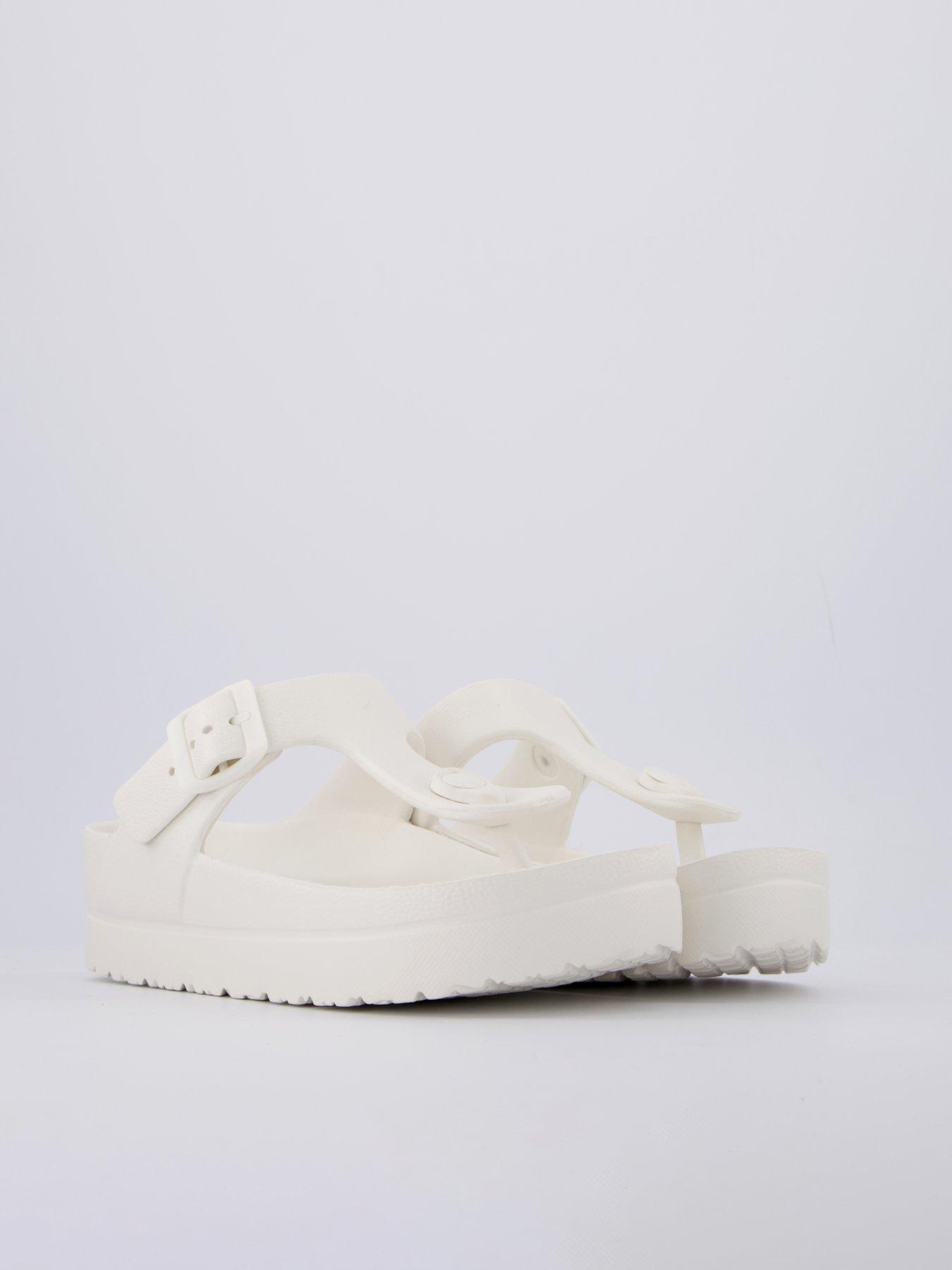 Everyday Toe Post Eva Sliders - White | Littlewoods