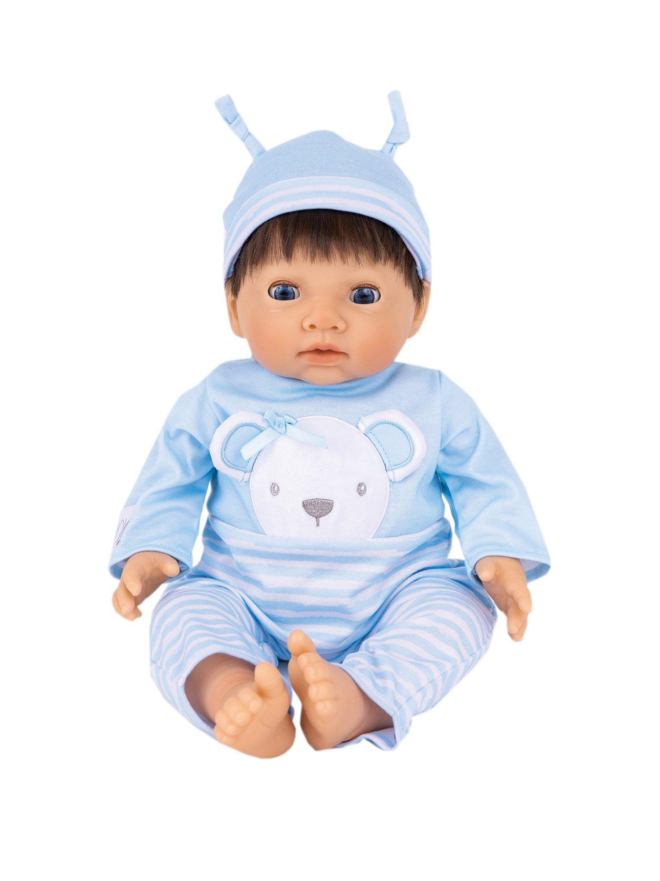 Tiny Treasures Blue Baby Doll | littlewoods.com