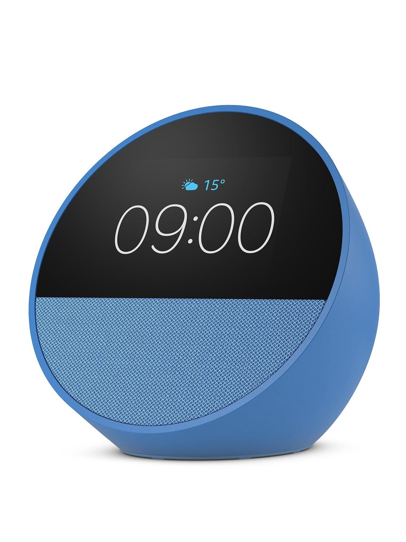 Amazon Echo Spot Alarm Clock with Alexa - Blue | Littlewoods