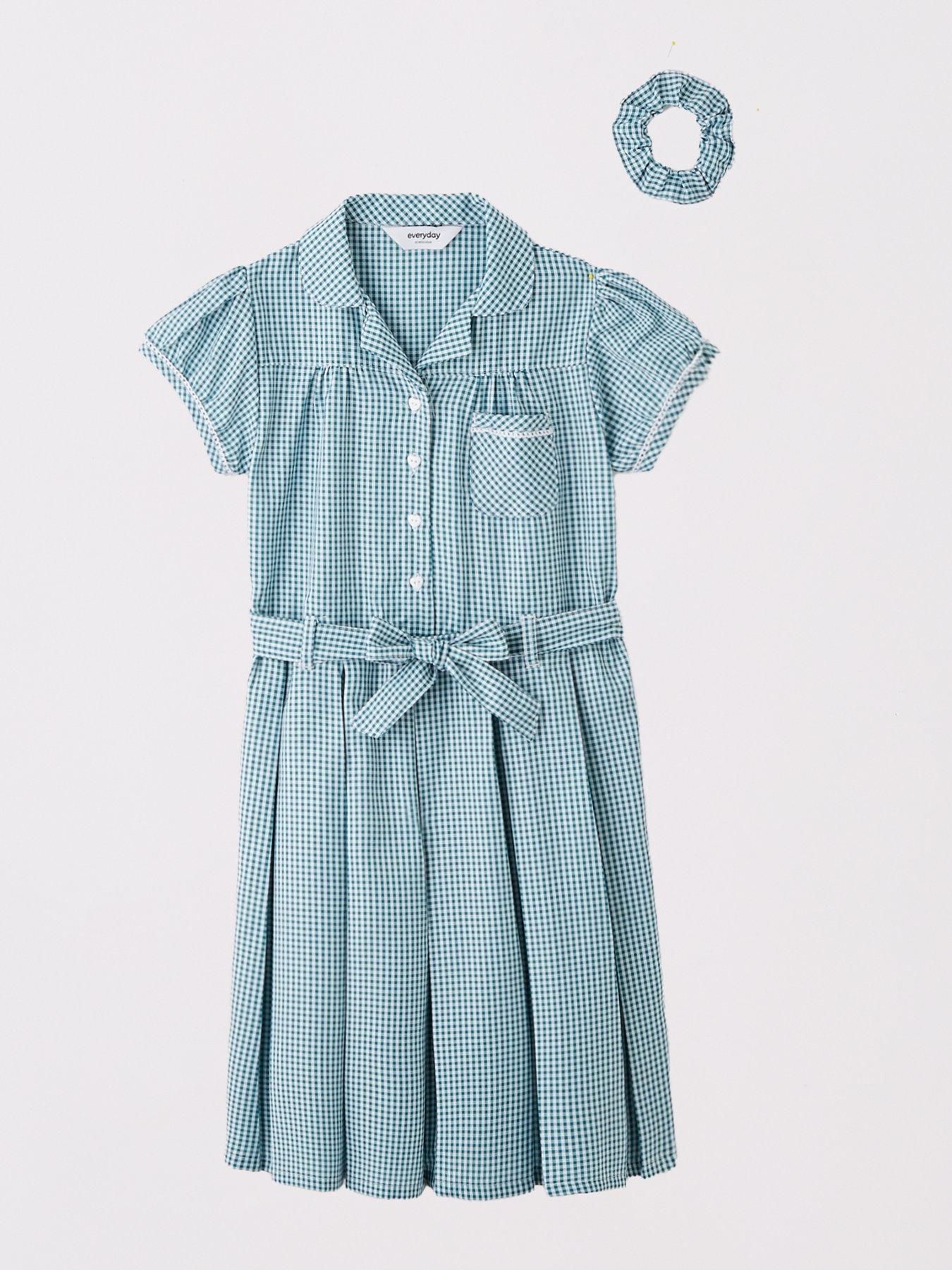 Everyday Girls 2 Pack Water-Repellent Gingham School Summer Dress ...