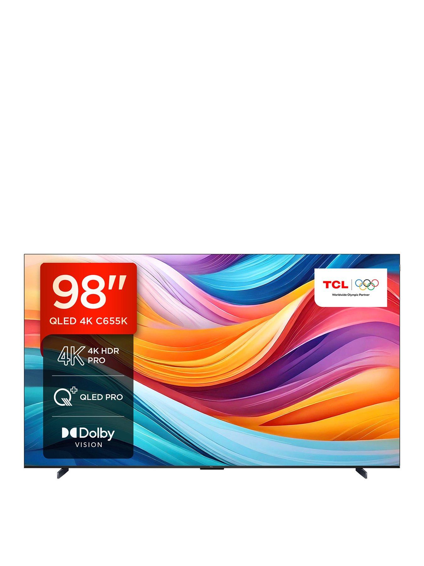 TCL 98C655K, 98 inch, Ultra HD HDR Dolby Vision QLED, 4K Google TV with ...