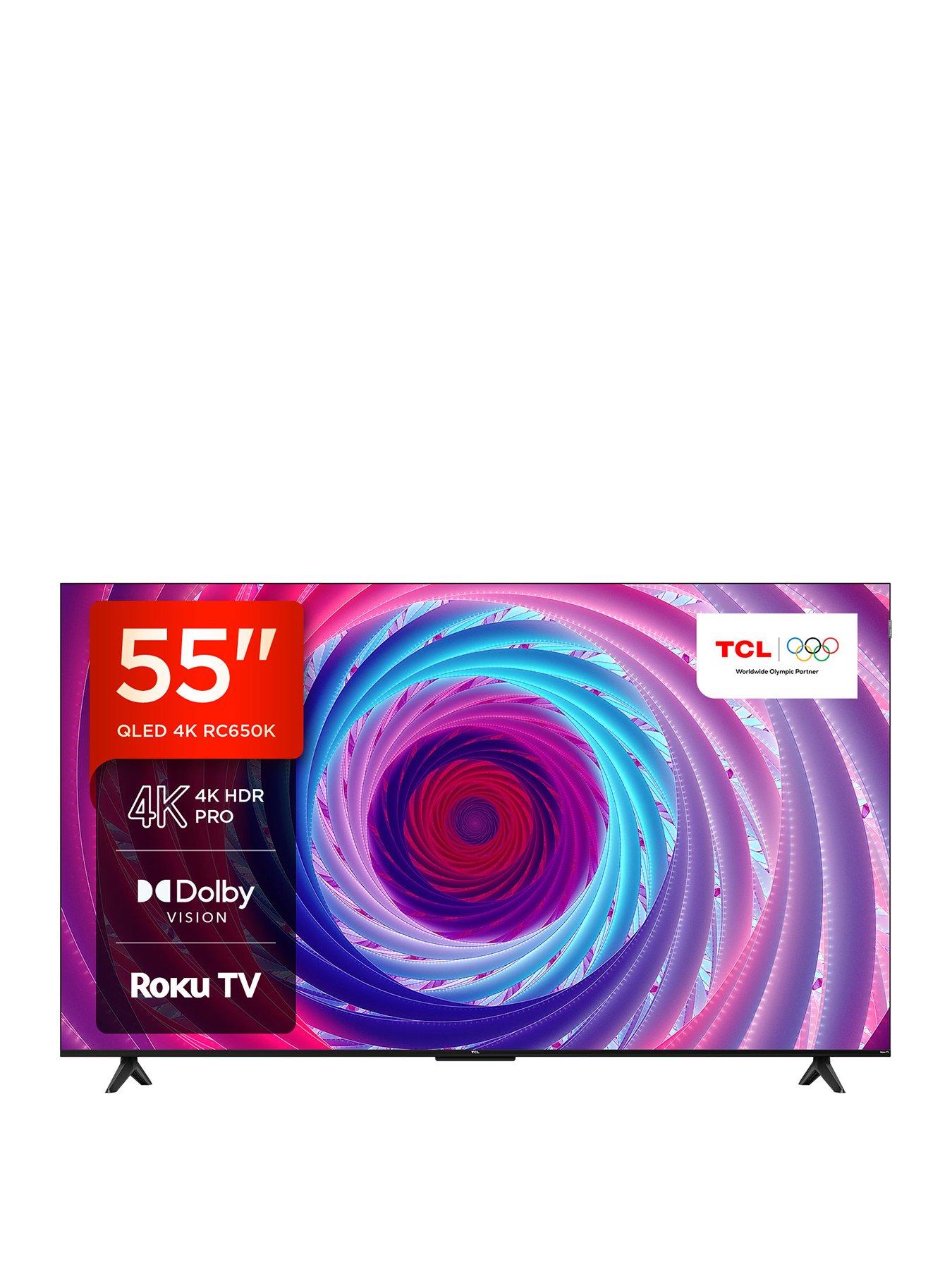 TCL 55RC650K Roku TV, 55-inch, 4K Ultra HD HDR, QLED, Smart TV ...