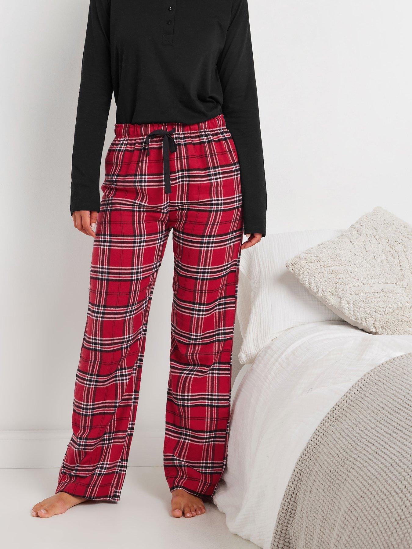 Long Tall Sally Tall Check Pj Pant - Red | littlewoods.com
