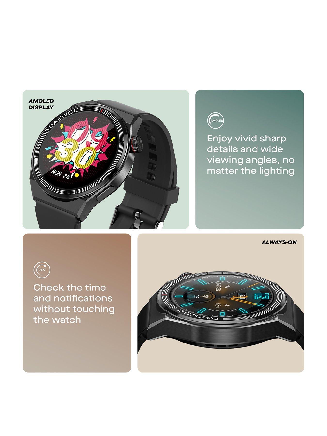 Daewoo Cnx+ Smartwatch With Voice Call Function And Amoled Display ...