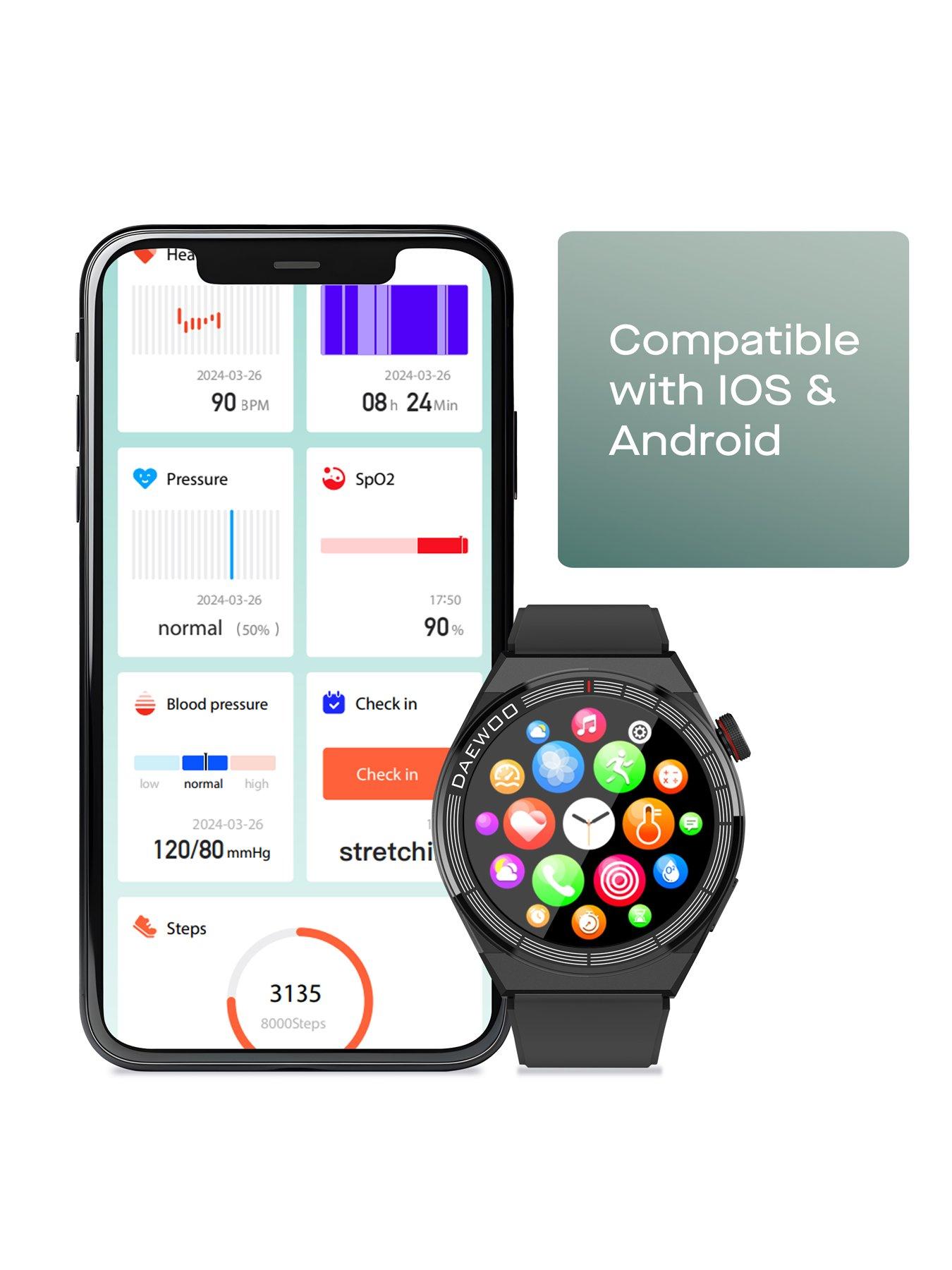 Daewoo Cnx+ Smartwatch With Voice Call Function And Amoled Display ...