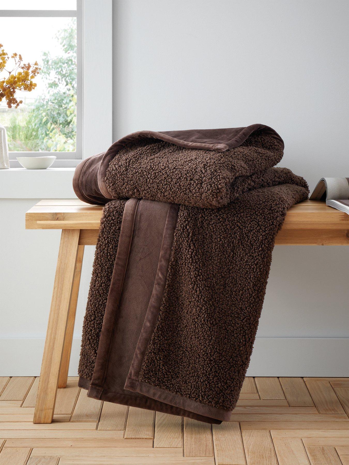 Catherine Lansfield So Soft Velvet Boucle Throw | Littlewoods