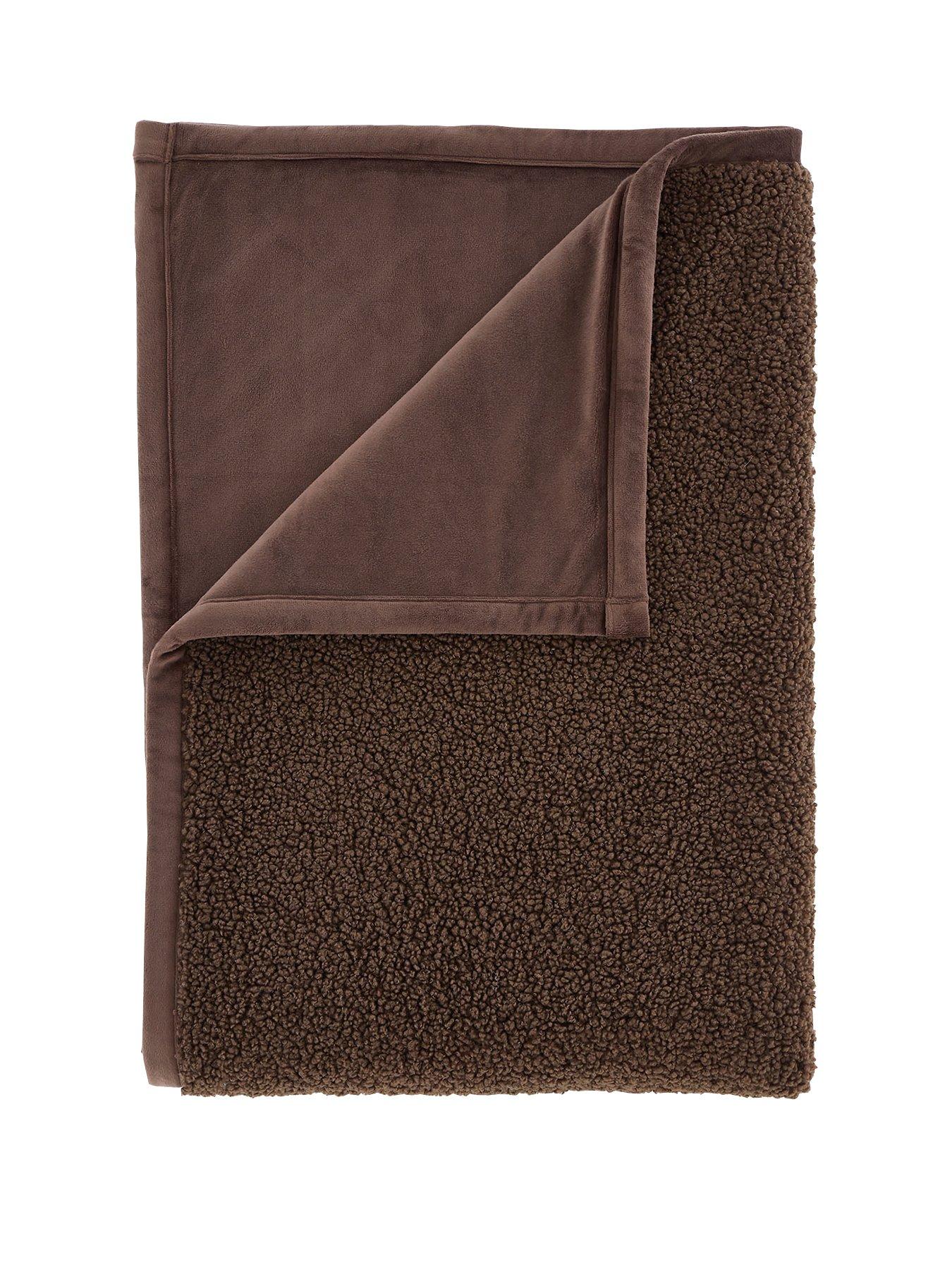 Catherine Lansfield So Soft Velvet Boucle Throw | Littlewoods