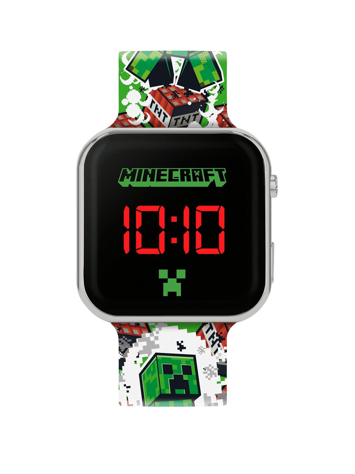 Disney MineCraft Creeper TNT LED Watch | Littlewoods