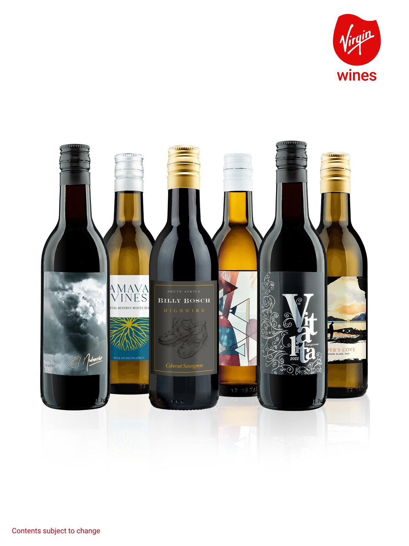 Virgin Wines 6 Mini Wine Bottles Sampler | Littlewoods