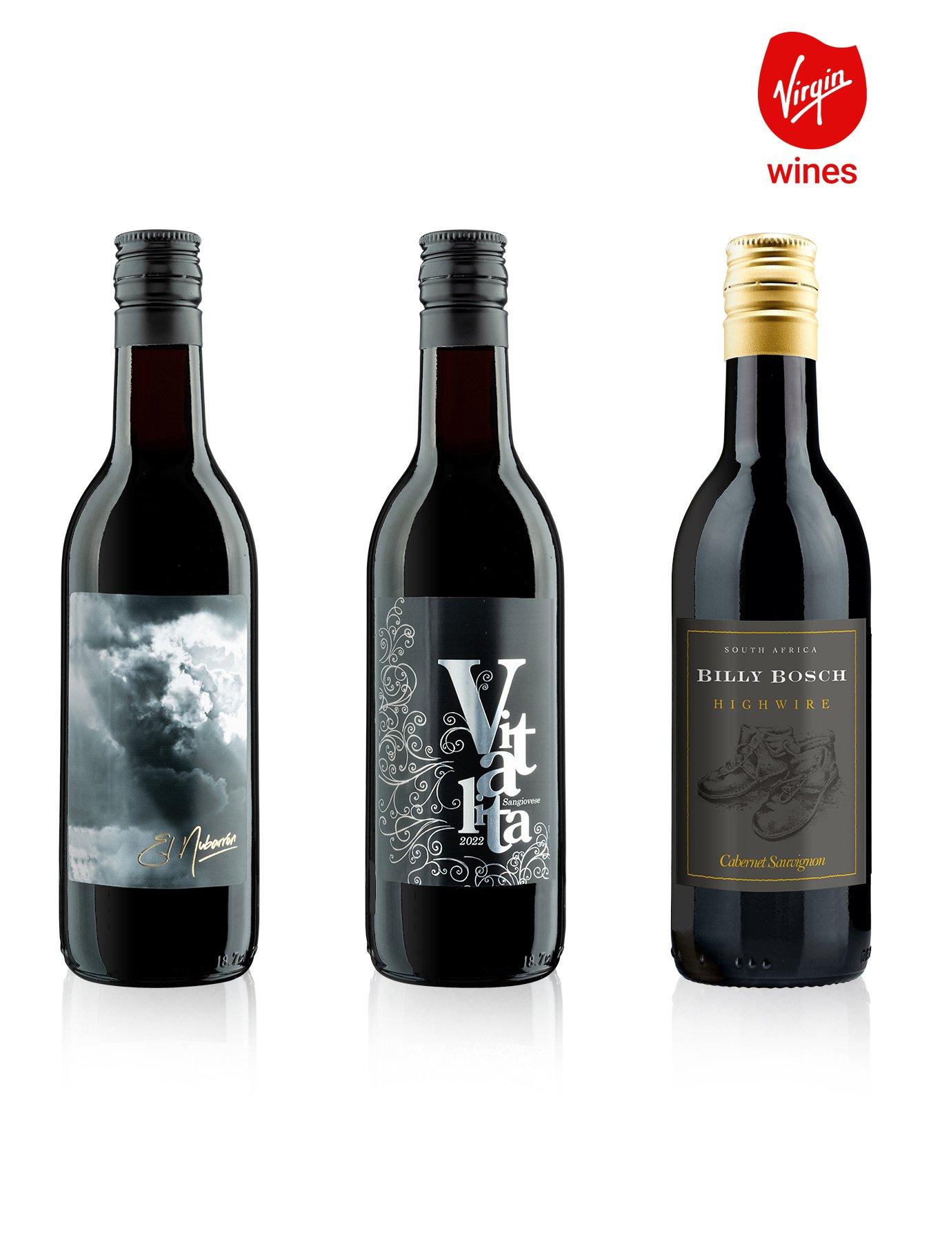 Virgin Wines 6 Mini Wine Bottles Sampler | Littlewoods
