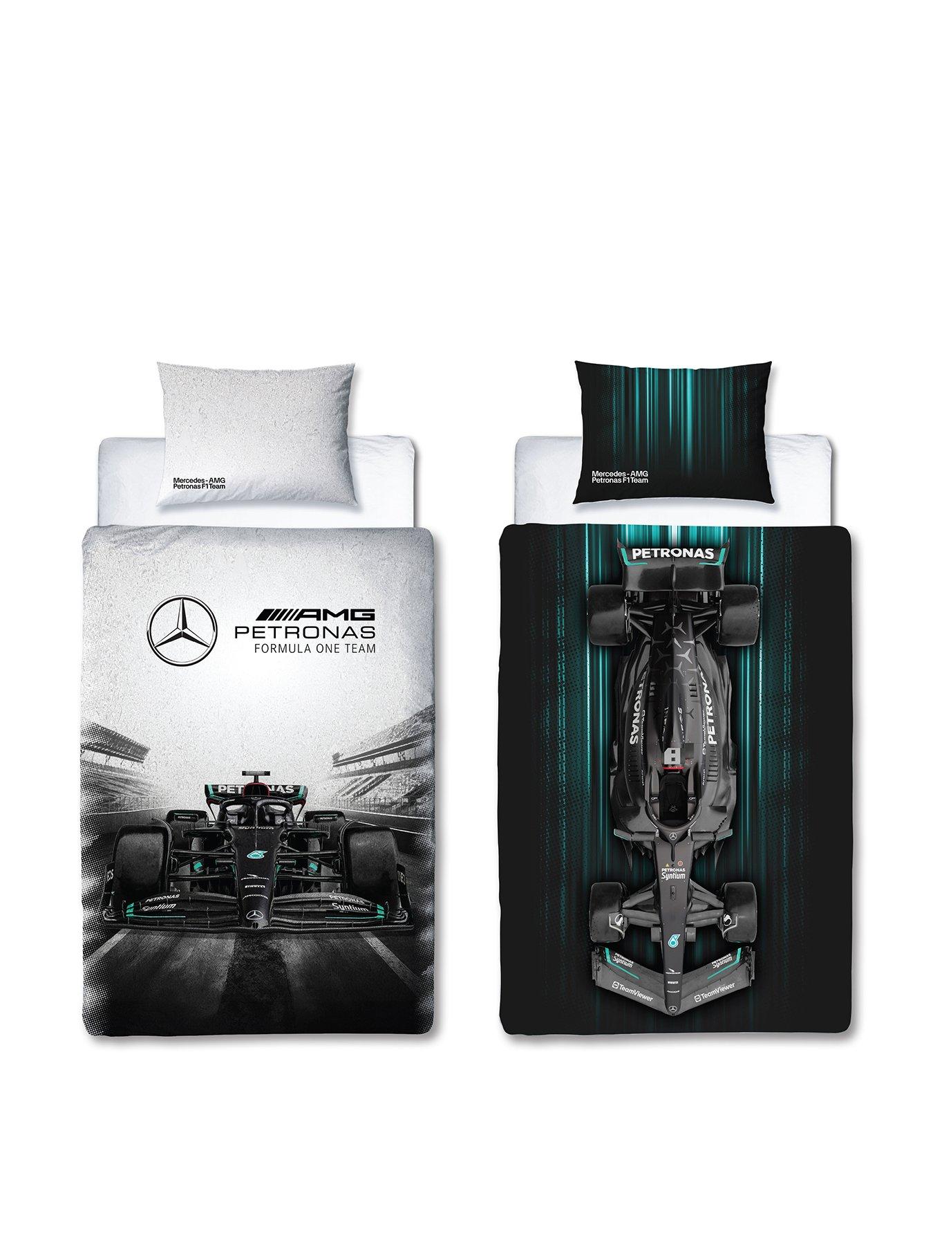 F1 Mercedes Digi Print Single Panel Duvet | littlewoods.com