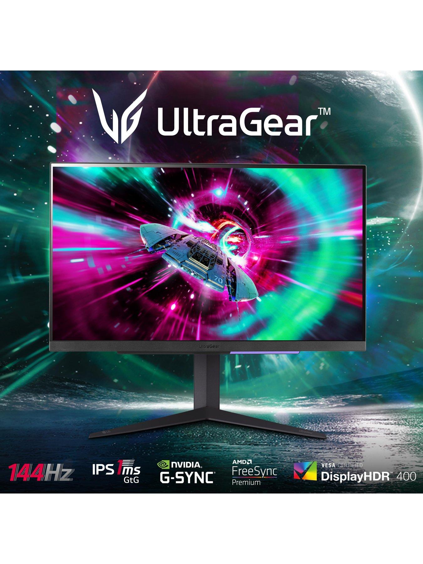 LG 27" UltraGear 4K UHD IPS 1ms 144Hz Gaming Monitor | Littlewoods