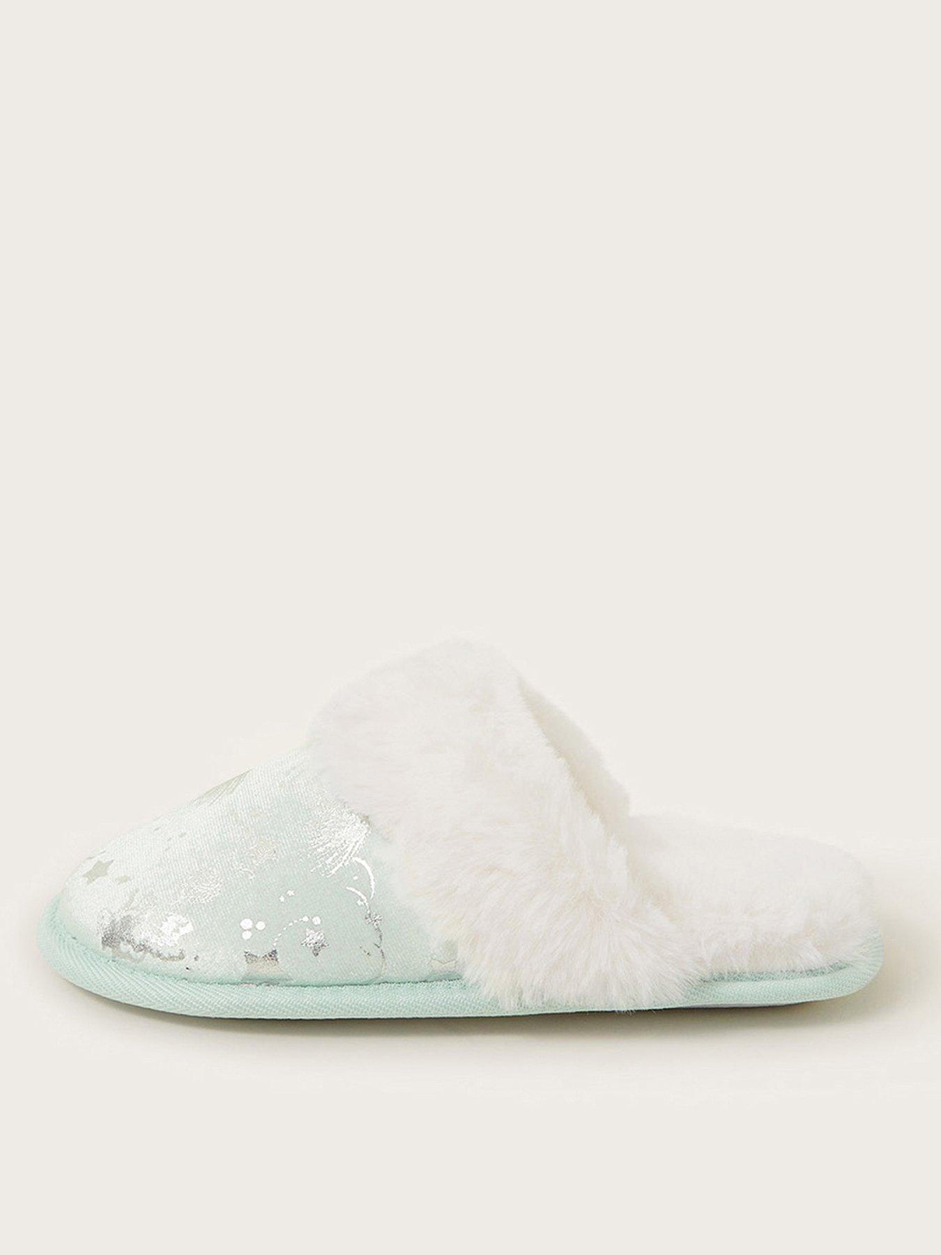 Monsoon Girls Sparkle Fairy Slippers - Green | littlewoods.com