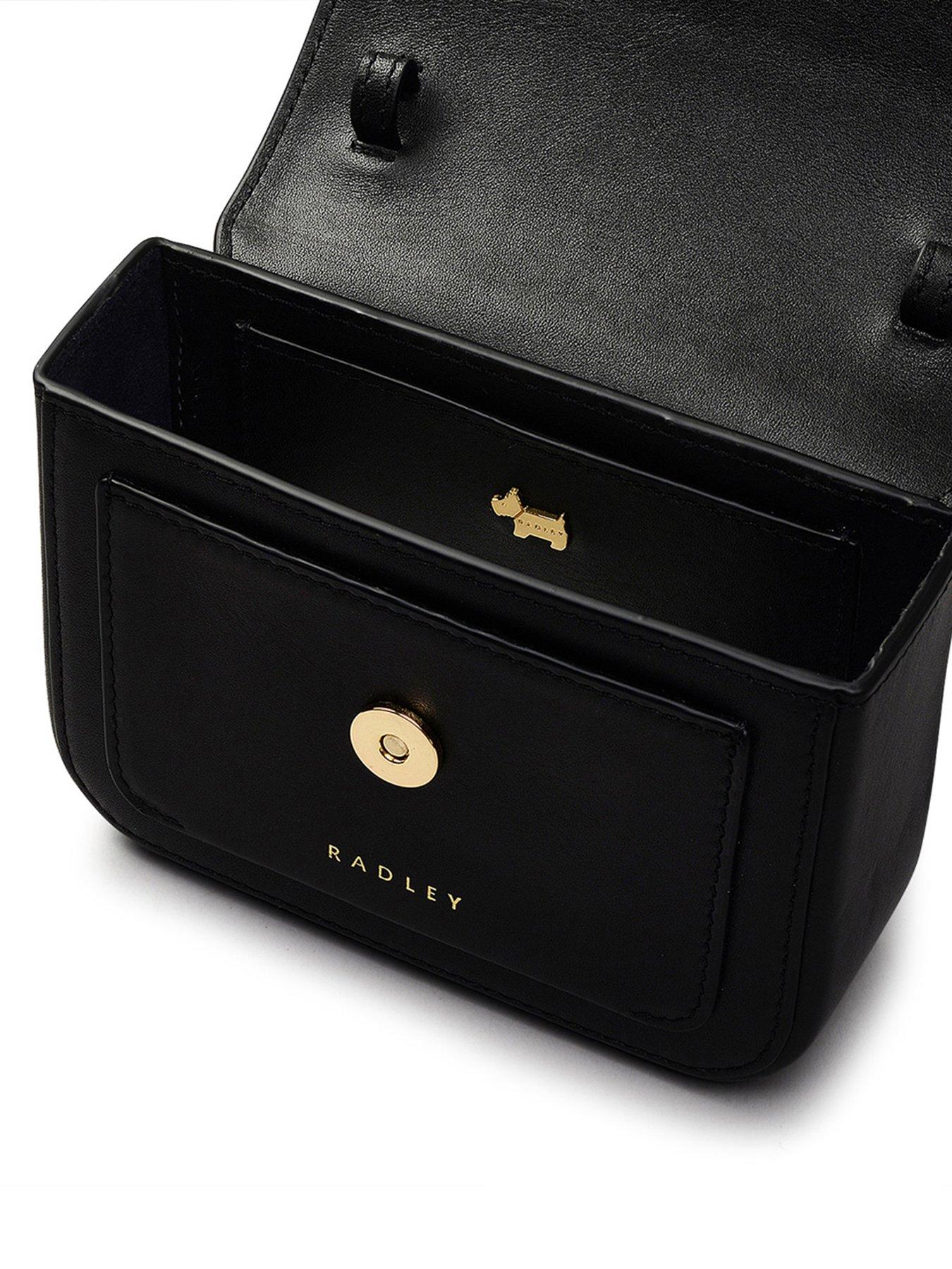 Radley Trinity Square Small Flapover Crossbody Bag - Black | Littlewoods