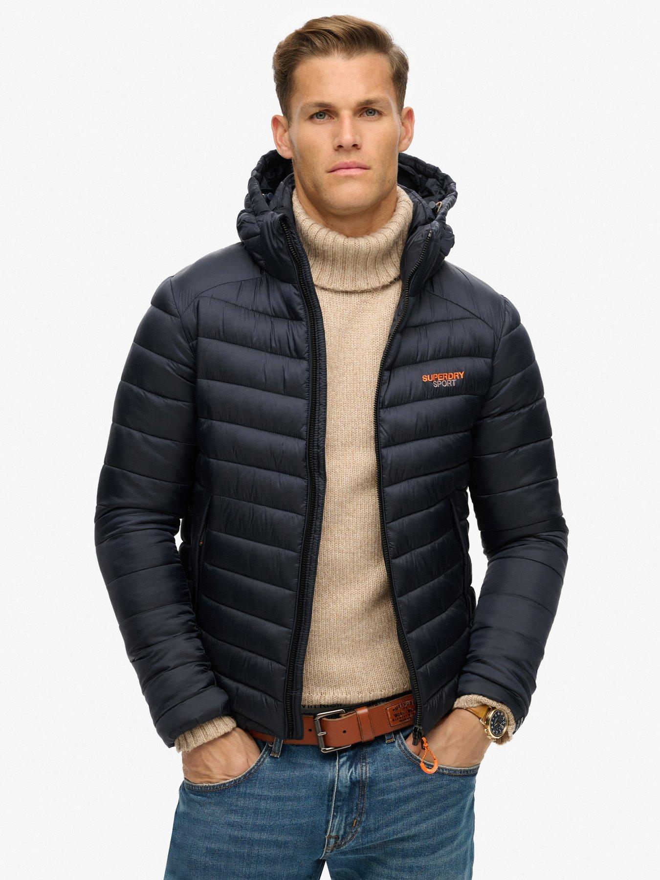 Superdry Hooded Fuji Padded Jacket - Navy | littlewoods.com