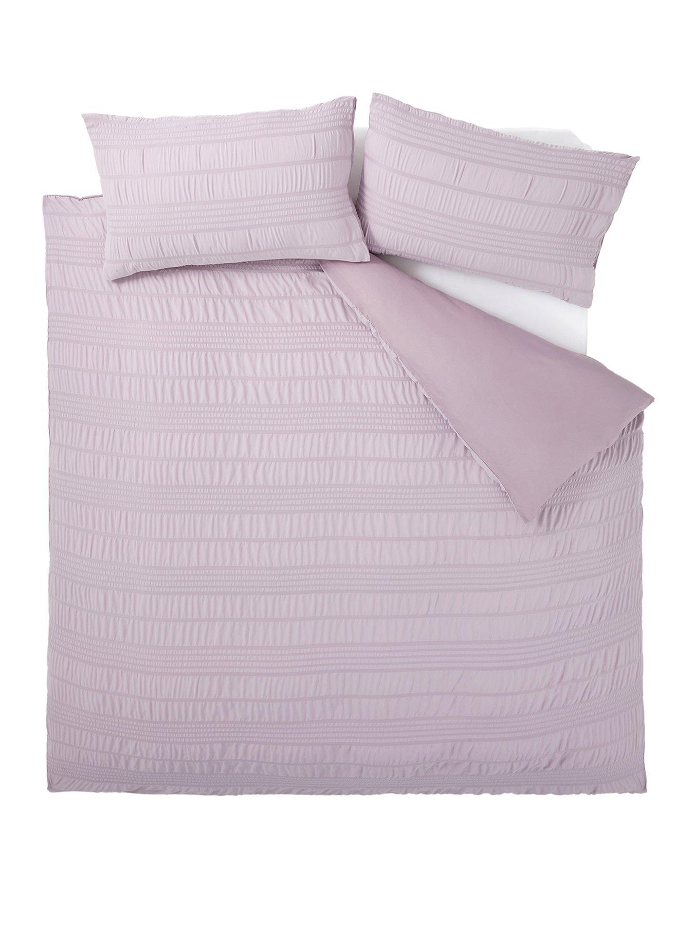 Very Home Athena Super Soft Seersucker Duvet Cover Set | Littlewoods