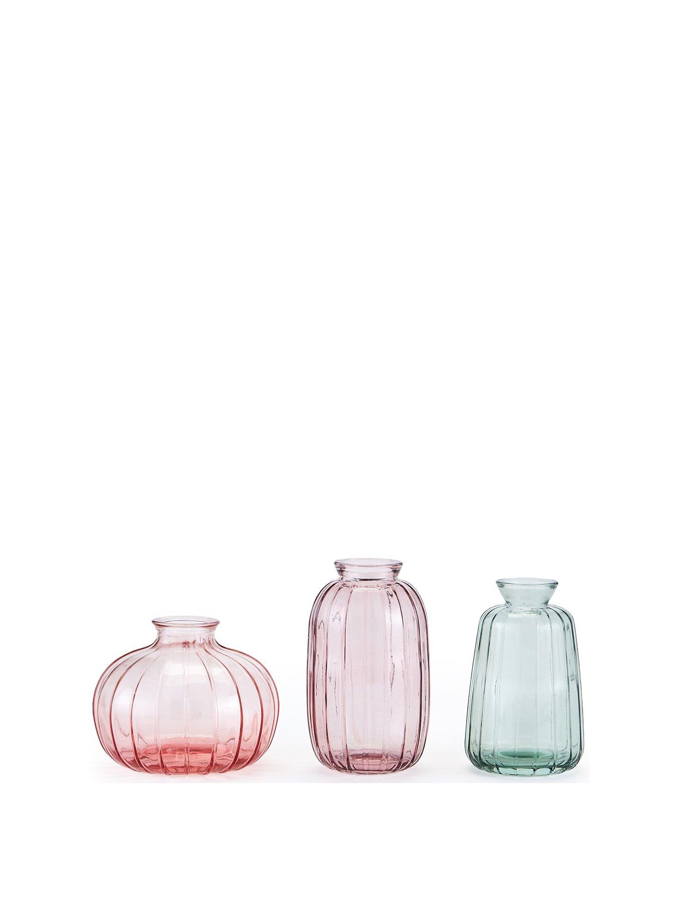 The Very Collection Set of 3 Mini Glass Bud Vases - Multi | Littlewoods