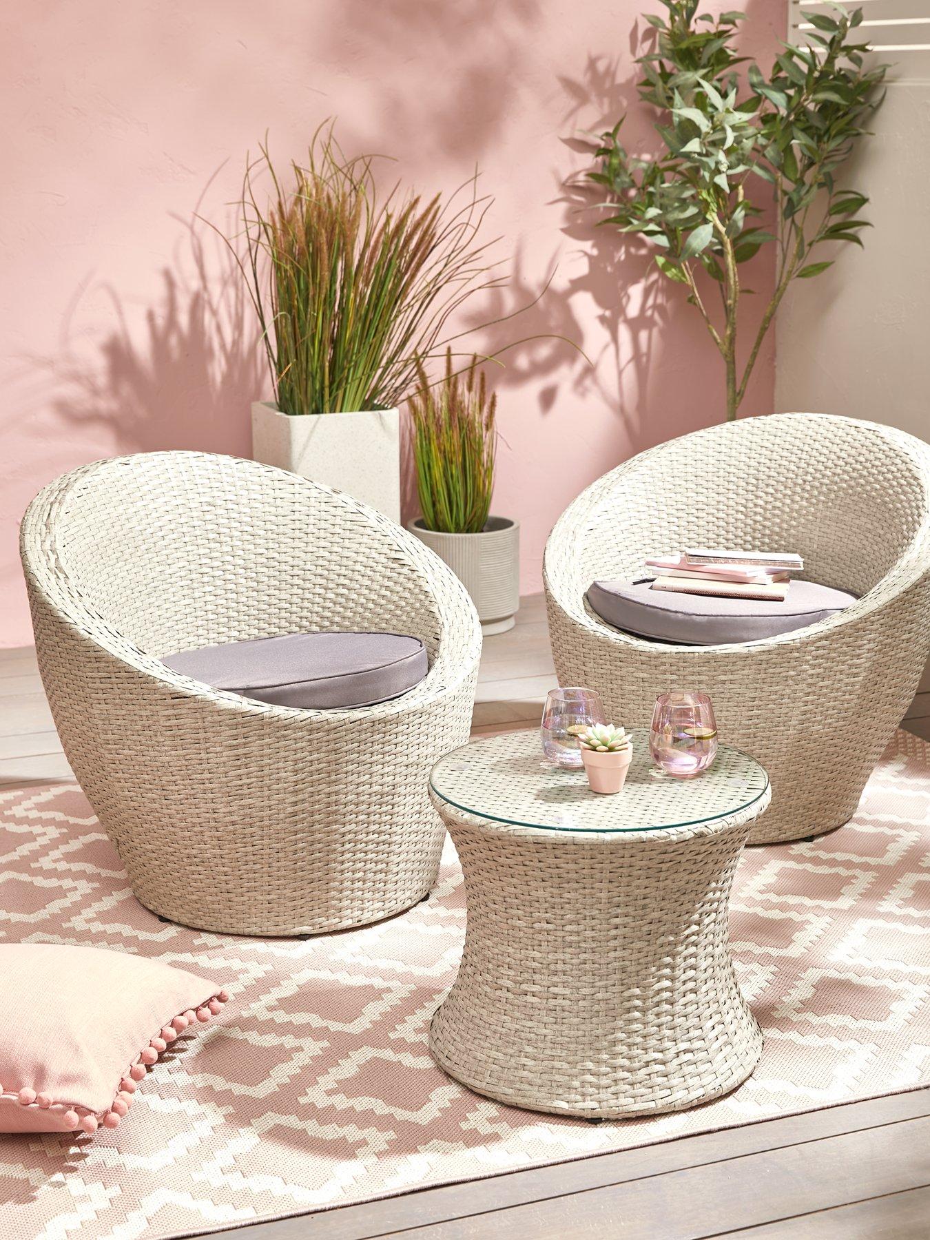 Everyday Athens 3-Piece Egg Bistro Set | Littlewoods