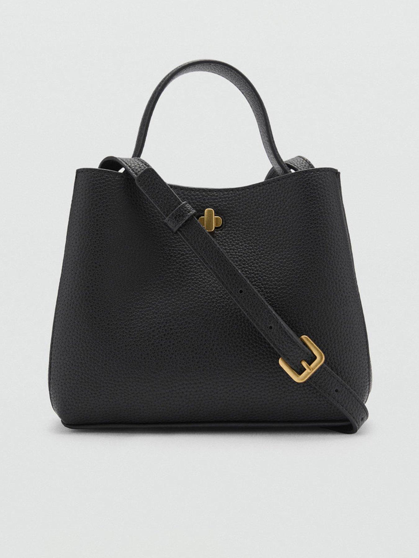 Mango Mini Shopper Bag With Metallic Detail | Littlewoods