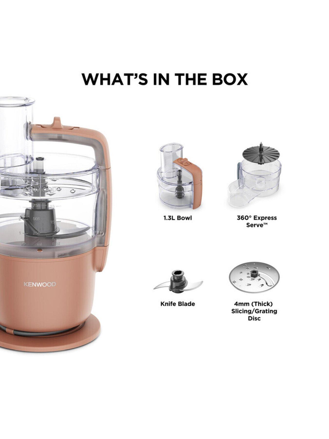 Kenwood MultiPro Go Compact Food Processor - Red Clay | Littlewoods